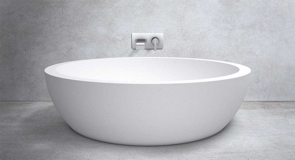 Lunar Freestanding Stone Bath | apaiser