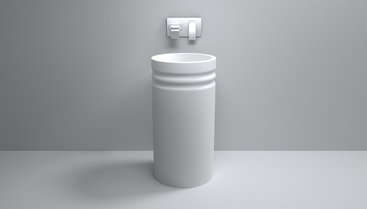 Ode Freestanding Marble Basin | apaiser